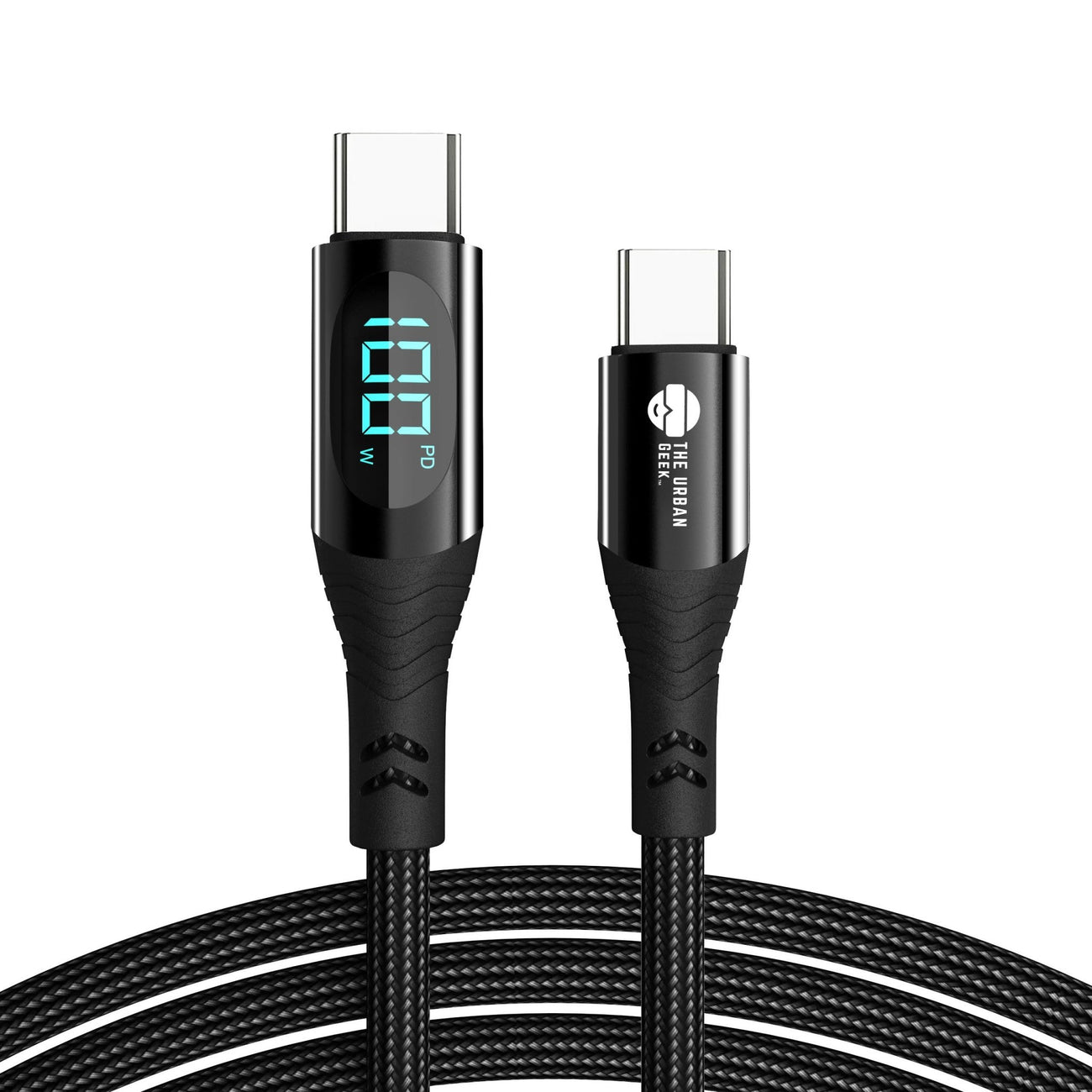 USB C Fast Charging & Data Cable with Power Display 100w - 140w